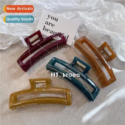 Low saturation Morandi color system large 13cm plate hair gr