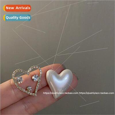 2020 asymmetrical bouncy girl AB earrings super sparkly diam