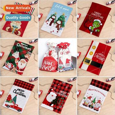 Christmas Candy Bags Halloween Decorations Sacks Binding Car