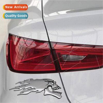 Ghost skull motorcycle car stickers gas tank labeling soft p