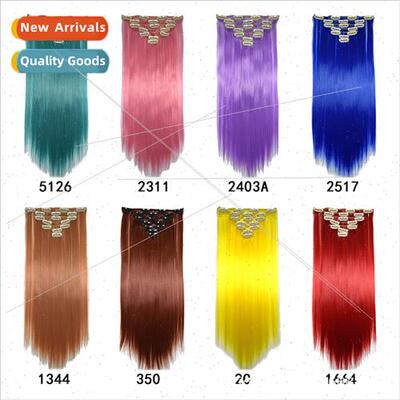 7 Piece Wig Women Color 16 Card Wig Piece Europe Chemical Fi