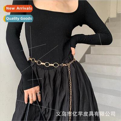 Europe fashion diagonal across waist chain ladies clothes pa