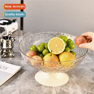 Transparent fru plate snacks snacks high plate home refreshm