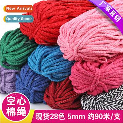 5mm Colorful Eight Strand Cotton Rope Handmade Braided Rope