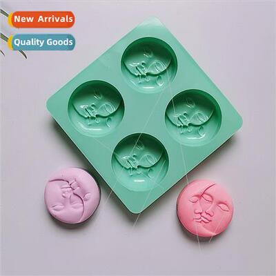 4-sided face soap 588 silicone mold candy pudding mold cake