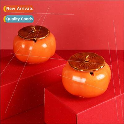 Chinese persimmon ashtray lid anti-flying ash ashtray home l