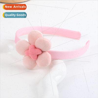 New children cute hair bands girls baby cute pink five-petal