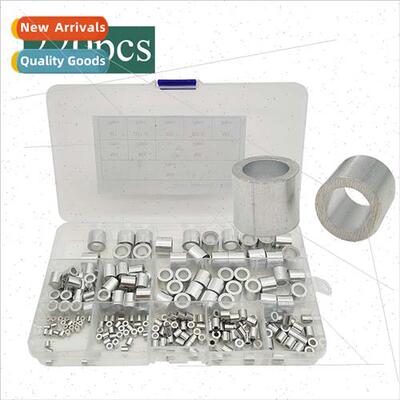 220pcs boxed Round ngle Hole Aluminum Sleeve 1.0-8.0mm Combi