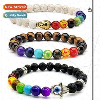 new 8mm agate stone eight planets bracelet night sky starlig