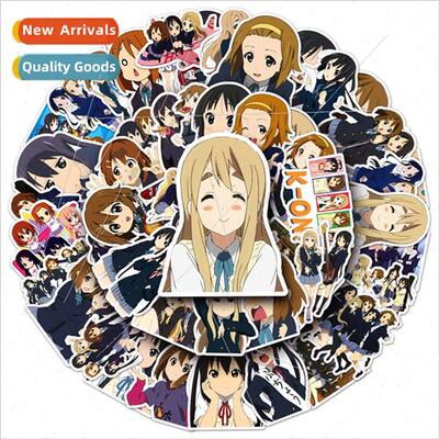 50 pcs of light tone girl stickers anime surrounding cute wa