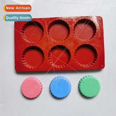 6 lace discs 553 chocolate silicone mold cake pudding desser