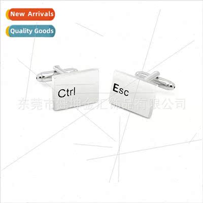 Computer Keyboard Cufflinks Esc Ctrl Polished Metal Cufflink