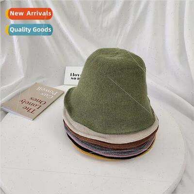 Hat women fall winter warm wool knted fisherman hat winter h