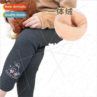 2023 fall winter new children onePCS velvet padded thickened