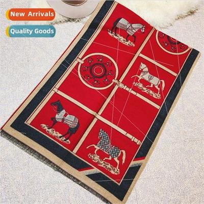 Winter gifts in Europe Uned States carriage scarf ~ cashmere