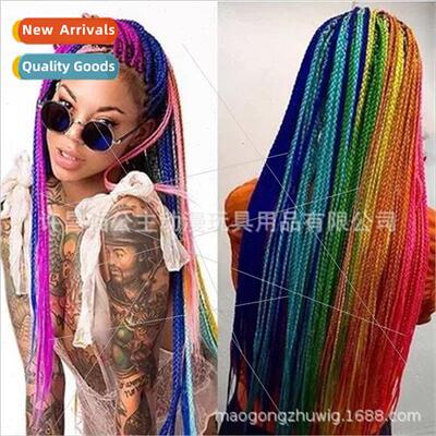 Afro-African Handmade Big Braid Wig Monochrome Dirty Braid E