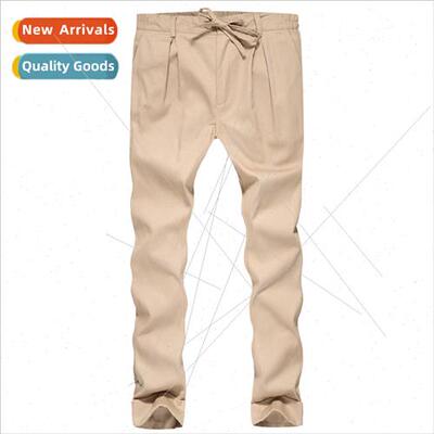 Mens Casual Pants 2018 New Men Solid Color Casual Drawstring