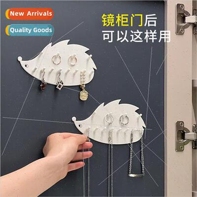 Creative hedgehog wall hanging adhesive hooks entryway door