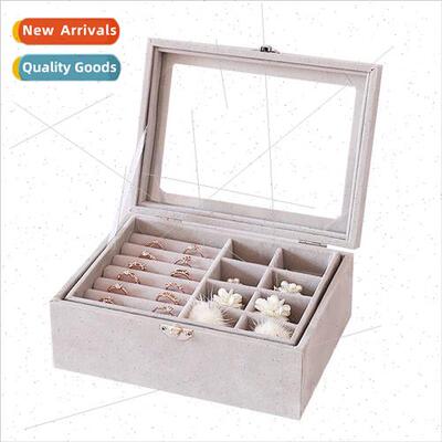 Jewelry box  ins wind anti-oxidation household large-capacit