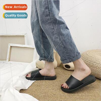 Korean new solid color indoor flat bottom slippers simple fa