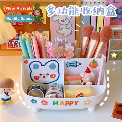 mple ins wind desktop pen tube cute compartment stationery s