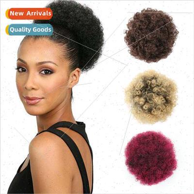 Round Mesh African Hair Buns Hair Bands Wigs Hairpieces Chem