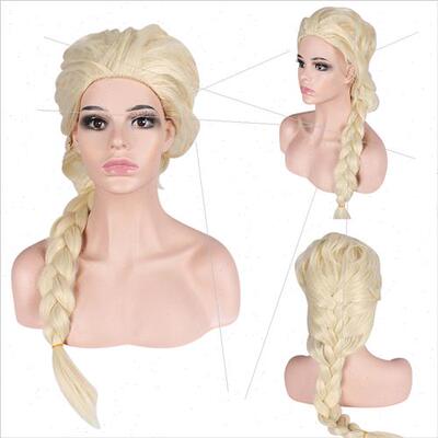 Frozen wig Elsa wig Elsa Elsa anime cosplay styling Aisha wi