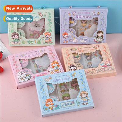 Girl heart handbook coo card box paper stickers gift box cut