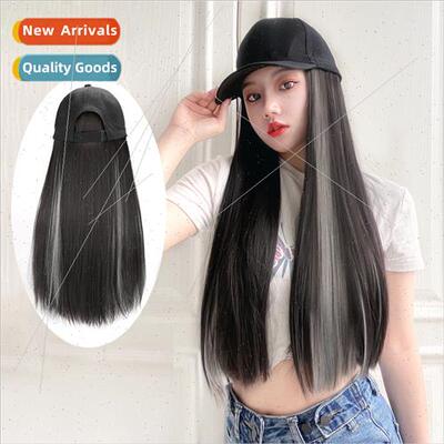 wig cap one piece when female long hair natural color gradie