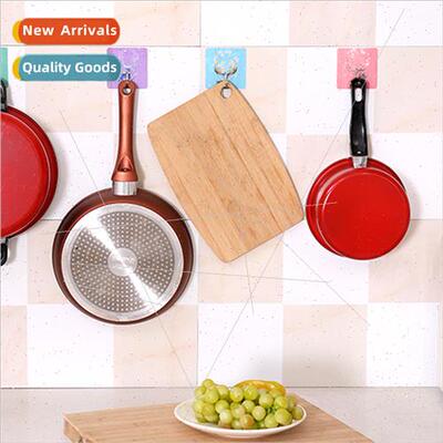 Creative adhesive hooks kchen wall hanging wall sticky hooks