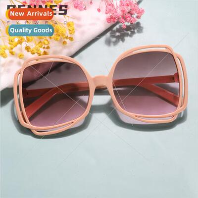new Europe fashion large frame sunglasses set shooting hollo