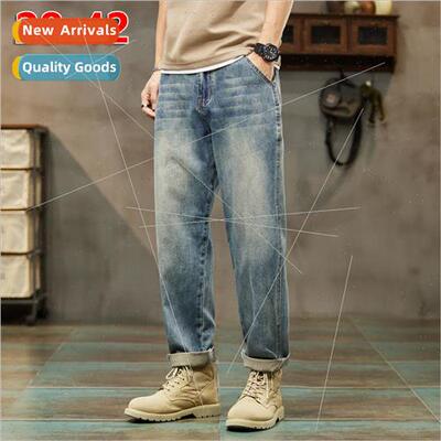 Spring Autumn jeans men harem pants men washed pants loose y