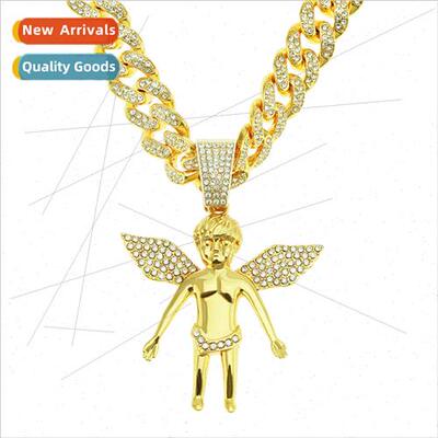 Europe Hip Hop Rap Diamond Encrusted Angel Wings Villain Pen