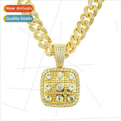 Europe hip-hop diamond pendant pendant necklace men Miami Cu
