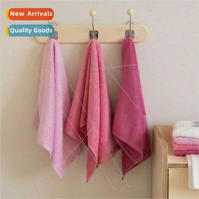 Macaroon color solid color thickened cotton towel Adult coup