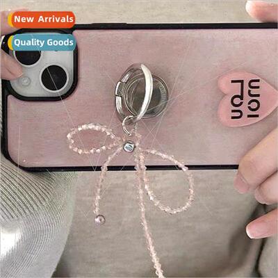 Korean  of the simple asymmetric crystal bow diy handmade we