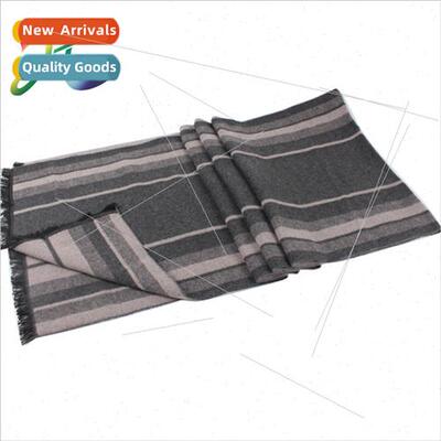 Men Scarf Hundreds generous paragraph short fringe scarf sil