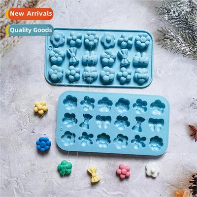 18-link Flower Bow 542 licone Mold Cake Pudding Dessert Mold