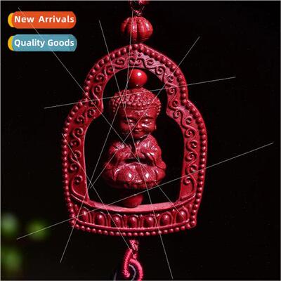 content cinnabar purple gold cinnabar baby Buddha car hangin