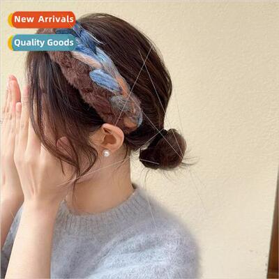 2023 fall winter new bohemian braided hair bands six-strand