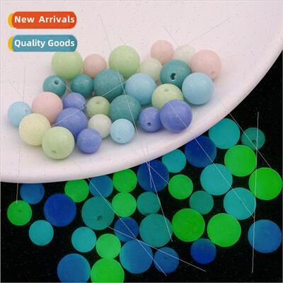 Stained glass glow-in-the-dark beads color-changing beads di