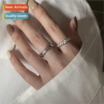 Vintage Irregular Pleated Adjustable Rings Women Fashion  La
