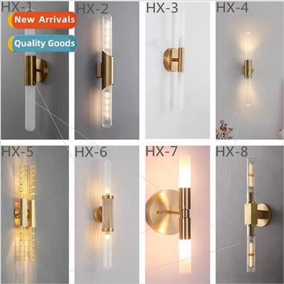 New creative simplicy glass wall lamp designer light luxury