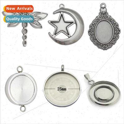 Europe stainless steel mirror bottom bracket diy jewelry acc