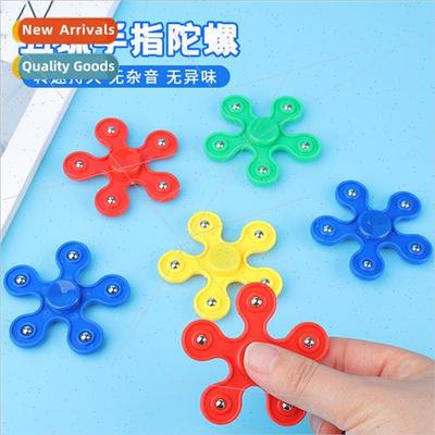 Five beads fingertip gyro 5 beads finger gyro five leaves be