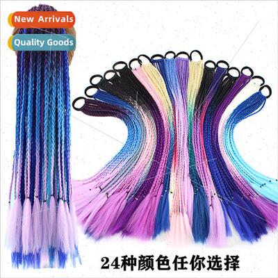 Braid wig female long hair color pigtails hip hop twist grad