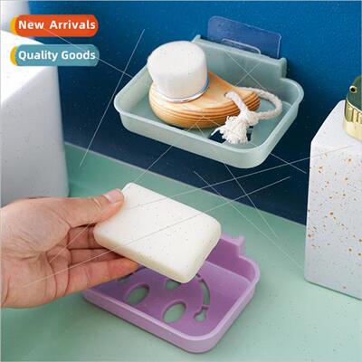 Non-staining paste wall-mounted soap box bathroom draining s