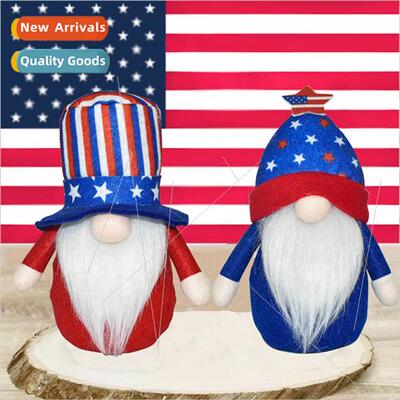 2023 American Independence Day Bowler Hat Faceless Old Man F