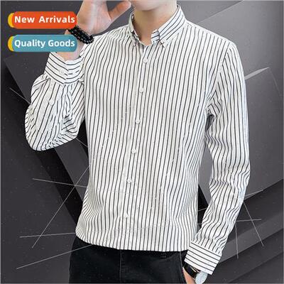 Men shirts long-sleeved shirt men nd casual Korean  versatil