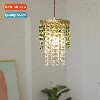 New antique crystal brass chandelier bedside balcony entrywa